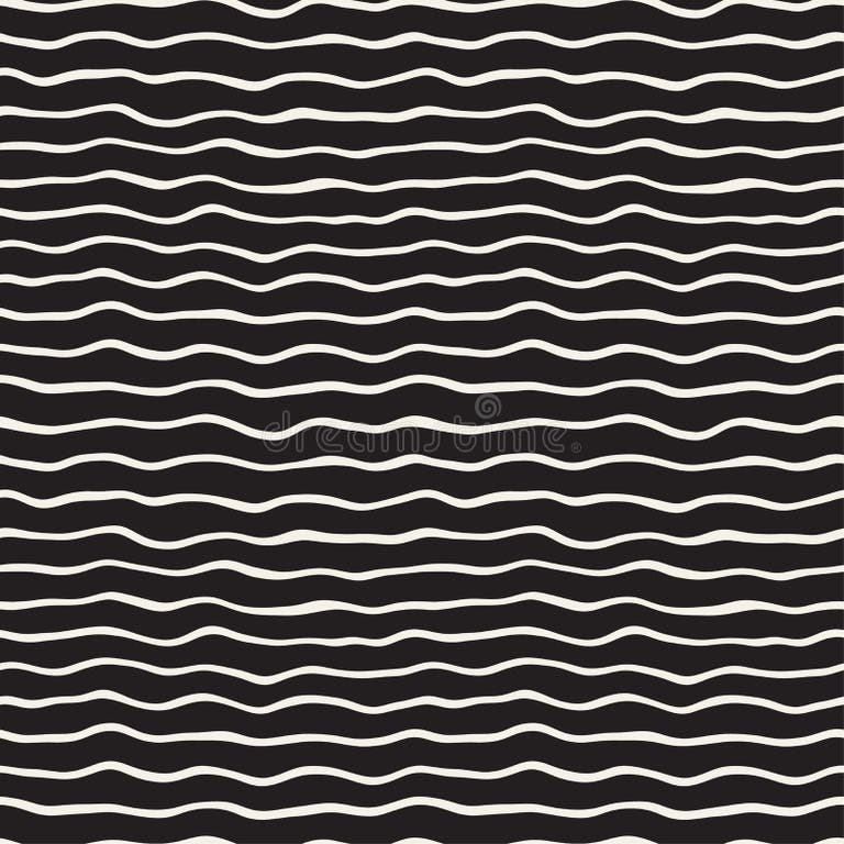 Wavy Ripple Hand Drawn Lines. Abstract Geometric Background Design ...
