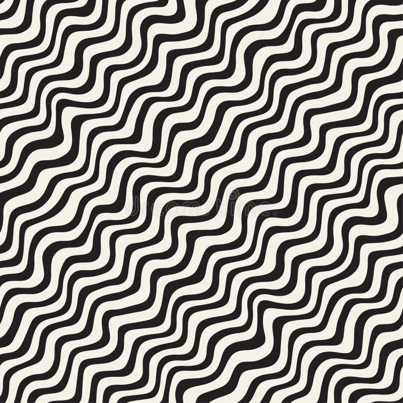 Wavy Ripple Hand Drawn Lines. Abstract Geometric Background Design ...