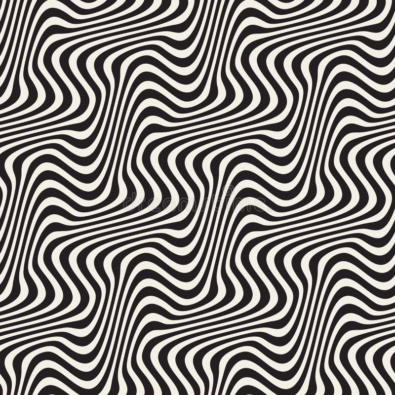 Wavy Ripple Hand Drawn Lines. Abstract Geometric Background Design ...