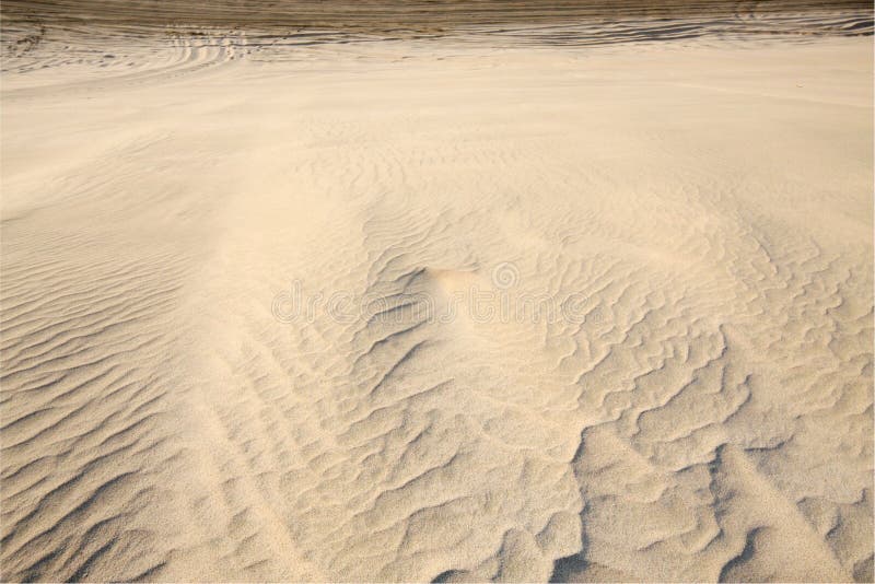 Wavy, Ripple Marks on Leeward Side of Sand Dunes Stock Photo - Image of ...