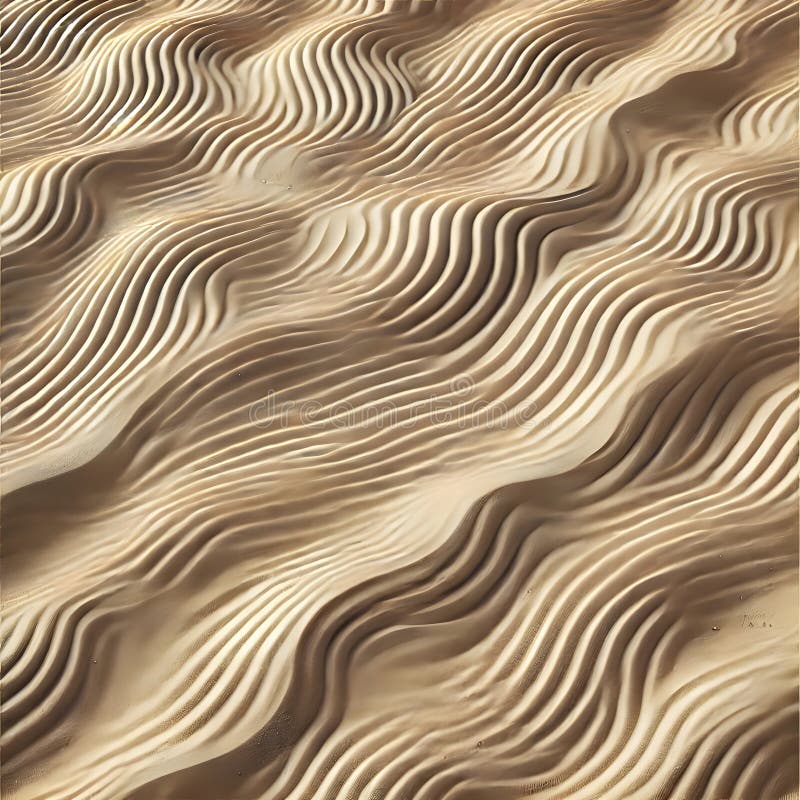 Wavy Sand Dunes Creating a Serene Desert Landscape Background Stock ...