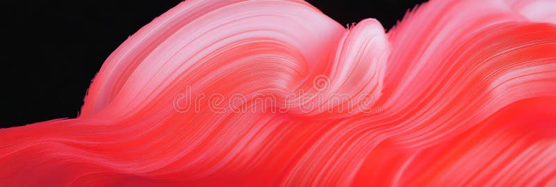 Wavy Scarlet Streaks Create a Bold Visual Impact Against a Dark ...
