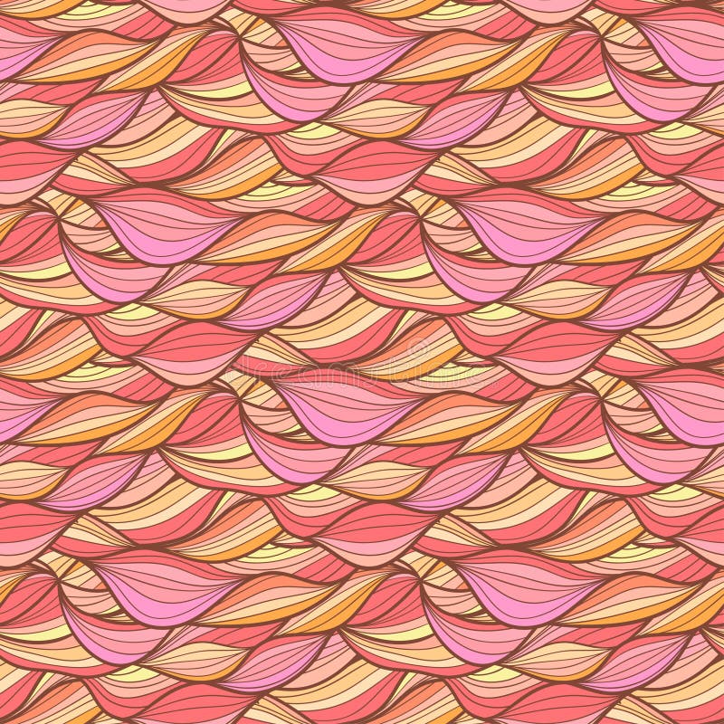 Wavy seamless pattern stock vector. Illustration of tangled - 83941722