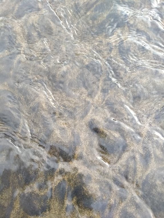 Wavy Shallow Clear Water Stream Stock Image - Image of texture, wave ...