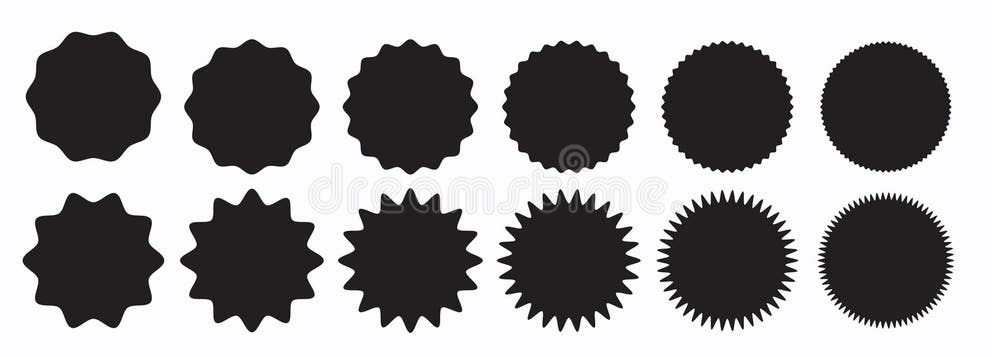 Wavy Shape Set, Zigzag Frames. Scallop Borders, Round Zig Zag Edge ...