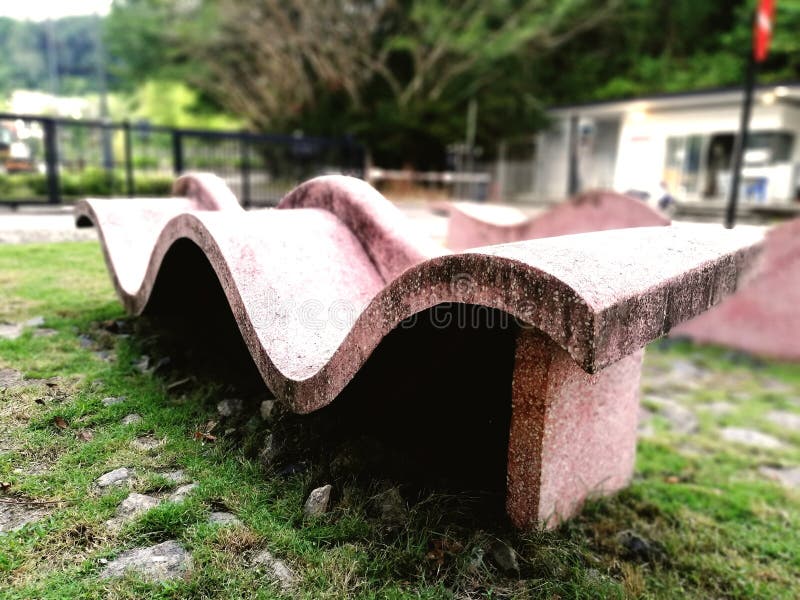 S-shaped Park Bench stock image. Image of seat, view - 35652781