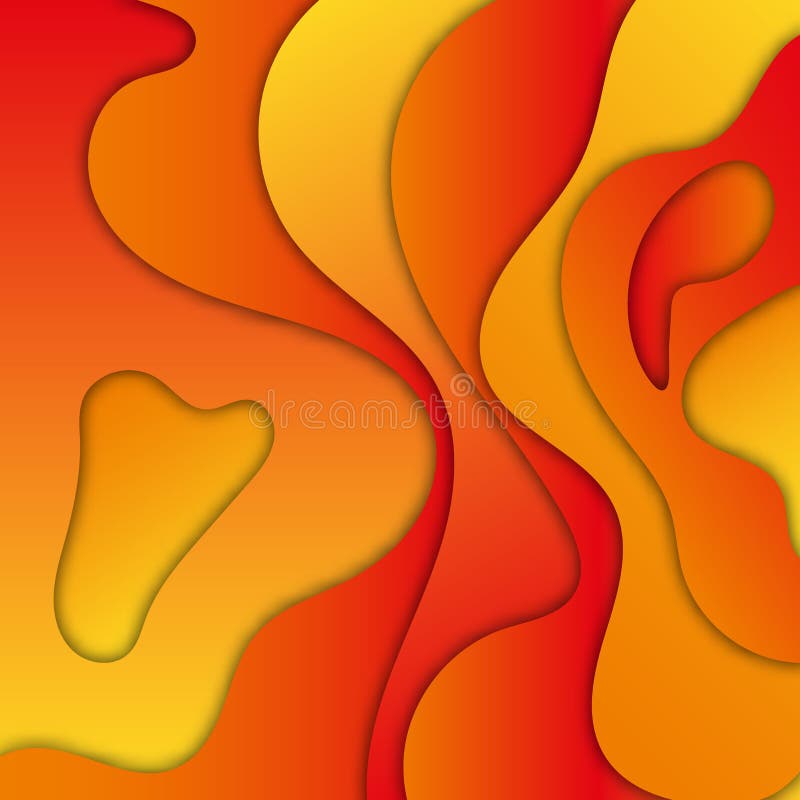 Wavy Shapes, Lines, Curvilinear Multi-colored Stripes. Abstract ...