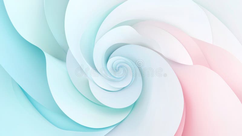 Wavy Shapes are Swirling Together, Creating a Spiral Going Inside of ...