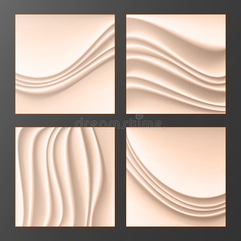 Wavy Silk Abstract Background Vector. Abstract Wavy Silk Backgrounds ...