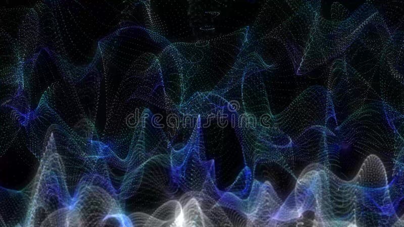 Wavy Slow Moving Background Smooth Abstract Flow Animation for Video ...