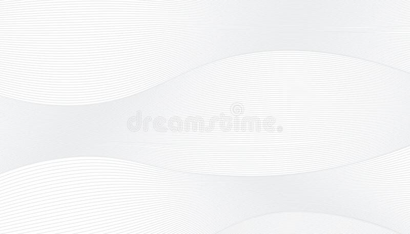 Wavy Smooth Lines Pattern Background. Abstract Modern Grey White Waves ...