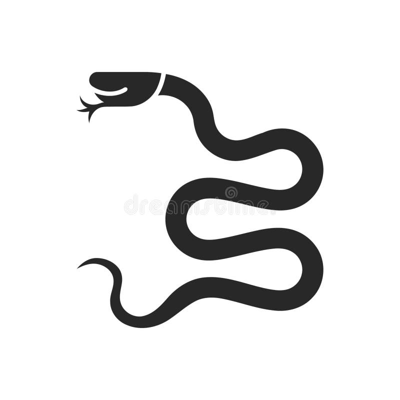 Wavy Snake Icon stock vector. Illustration of vector - 361758991