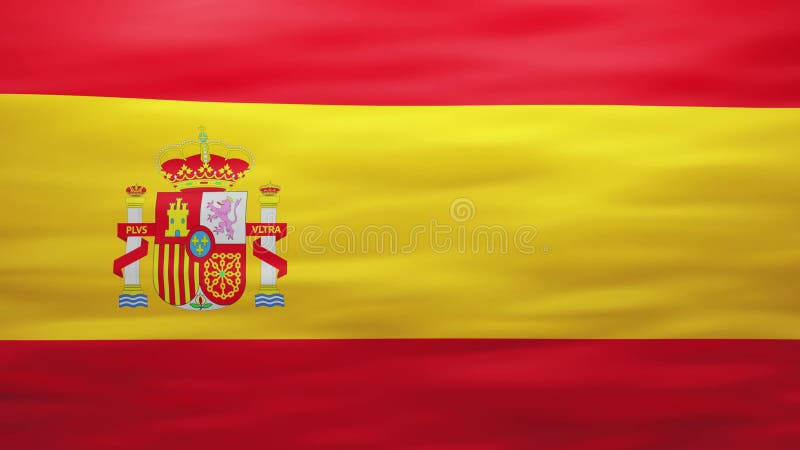 Wavy Spanish Flag in 4K, Texture Background Stock Video - Video of ...