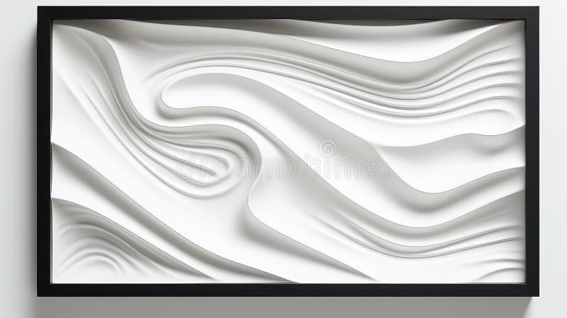 Wavy Spring Poster Frame Background Stock Illustration - Illustration ...