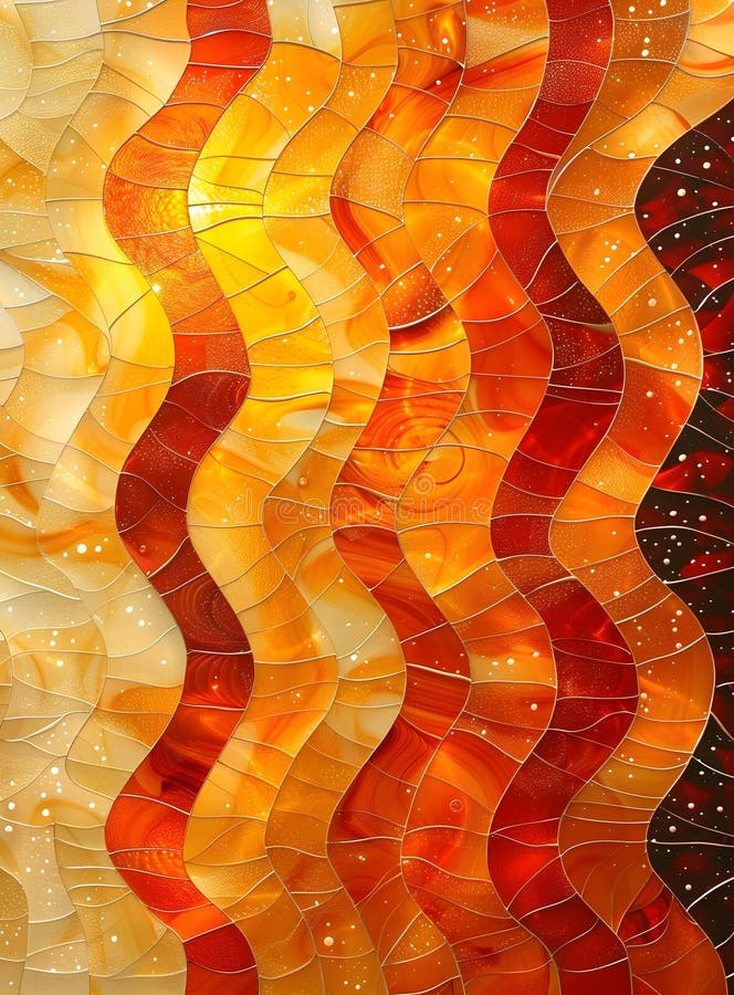 Wavy Stained Glass Texture Generated Using AI. Stock Illustration ...