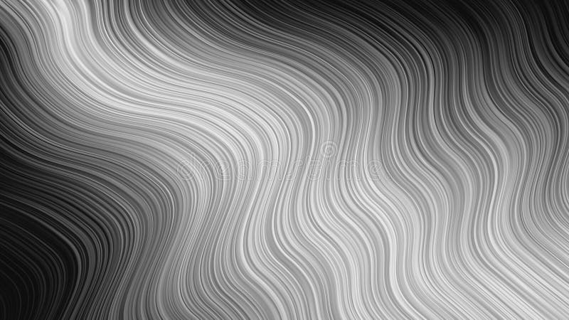Wavy Striped Pattern Vector Excited Warped Surface BW Trendy Abstract ...