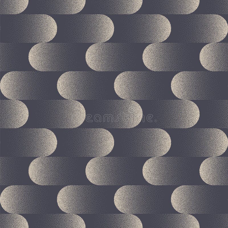Wavy Structure Trendy Dynamic Graphic Stipple Pale Grey Endless ...