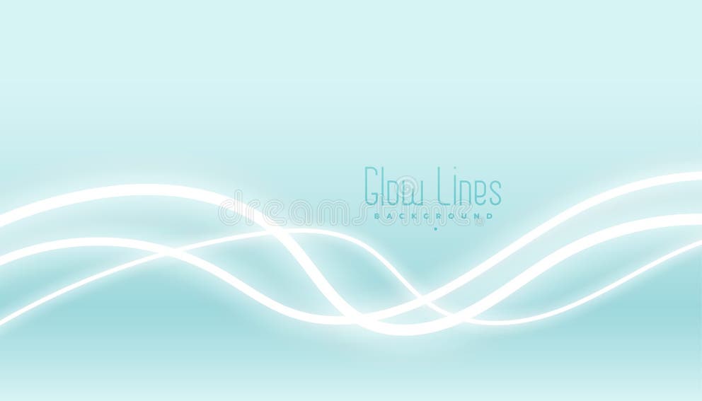Wavy Style Glowing Light Beam Banner with Electric Effect Stock ...