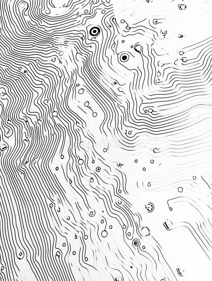 WAVY SURFACE DRAWING stock photo. Image of white, graphics - 381883484