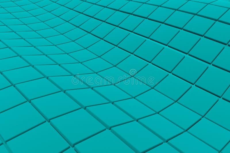 Wavy surface made of cubes stock illustration. Illustration of pattern ...