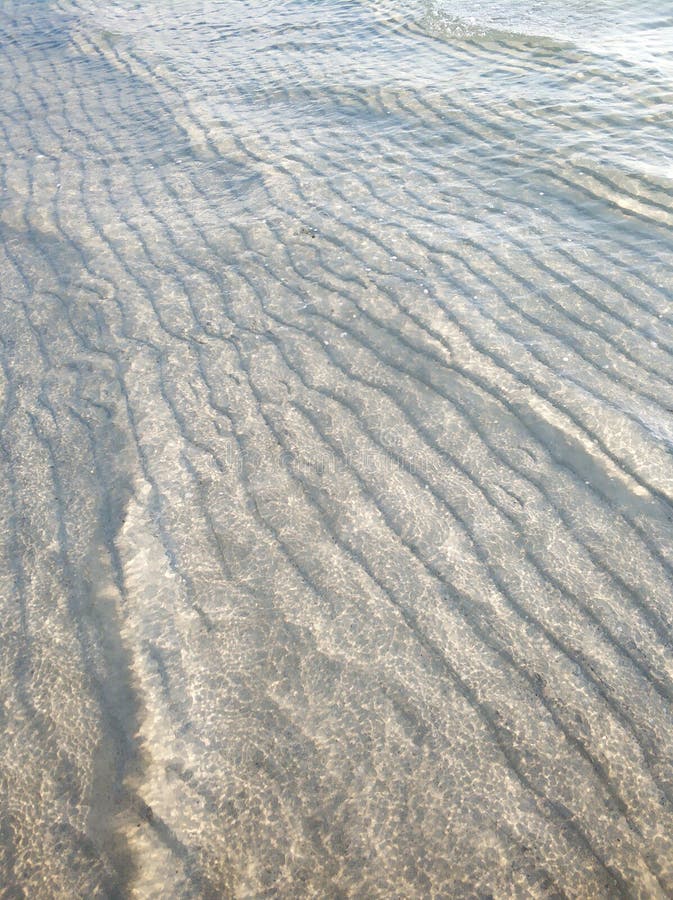 Wavy Surface of the Sandy Ocean Floor Near the Shore at Low Tide Stock ...
