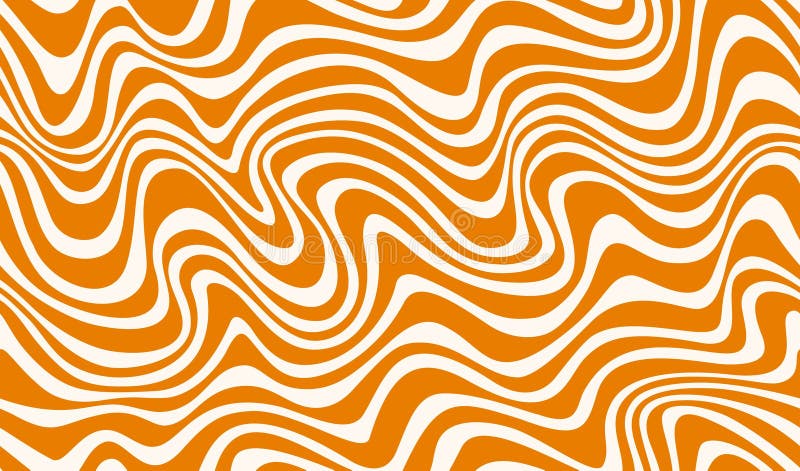 Wavy Swirl Peanut Caramel Pattern, Abstract Swirls Stock Illustration ...