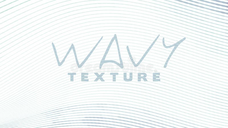 Wavy Texture with Undulate Lines. Simple Vector Graphics Stock Vector ...