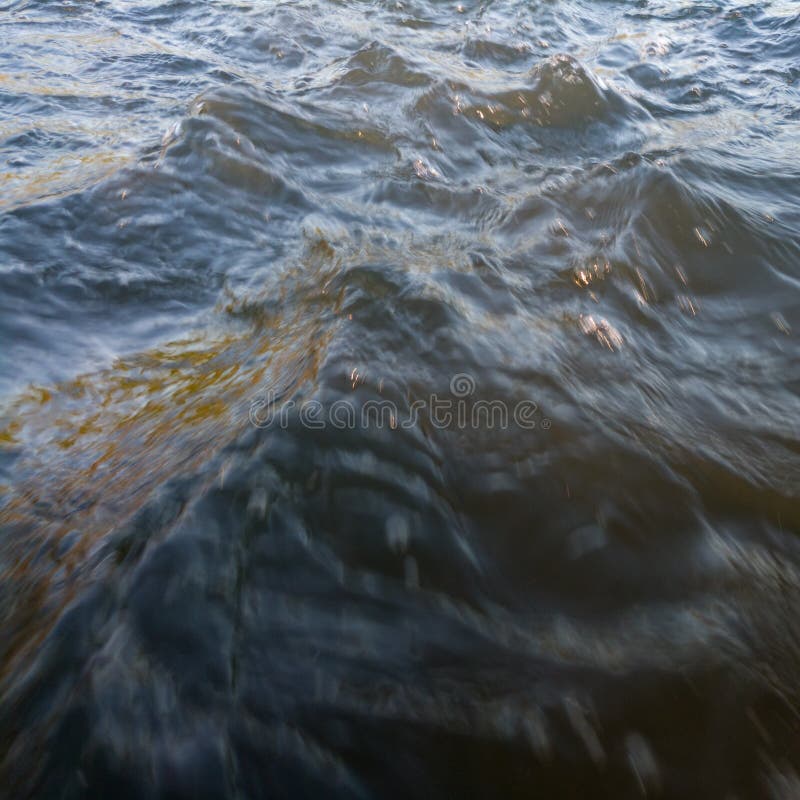 Wavy Turbulent Water Surface, Rapid Stream Flow, Torrent Rush Stock ...