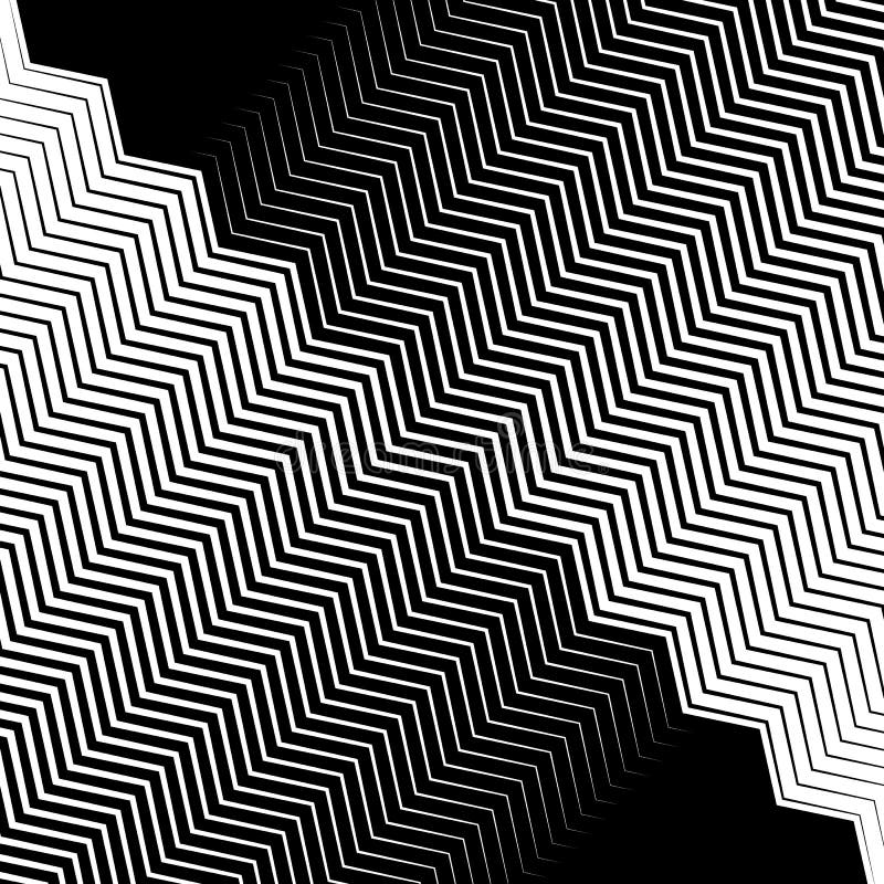 Wavy, Undulating Lines Geometric Monochrome Pattern. Slanted Lin Stock ...