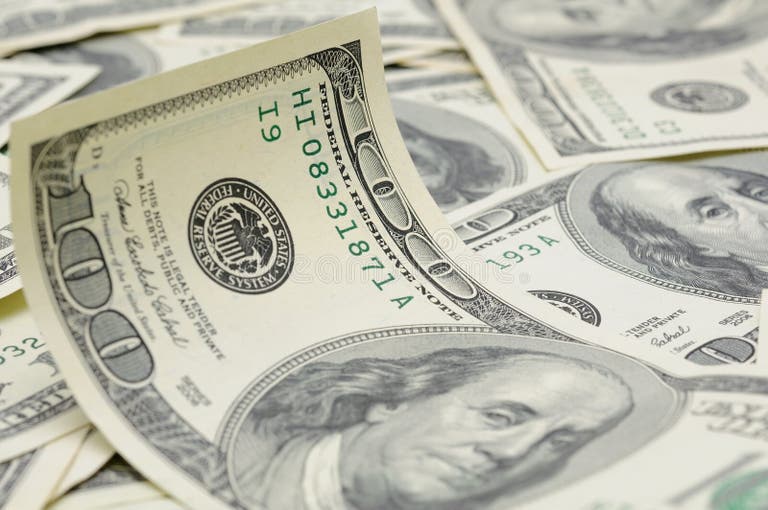 Wavy US dollar bill stock photo. Image of saving, paper - 6110310