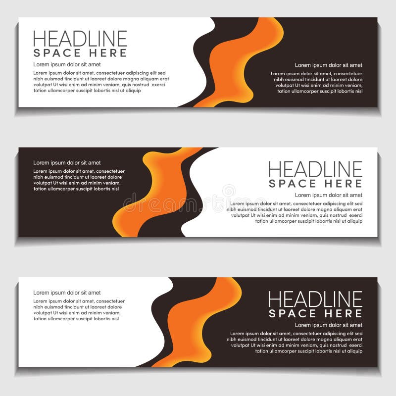 Wavy, Wave, Liquid, Fluid Modern Abstract Web Banner for Header ...