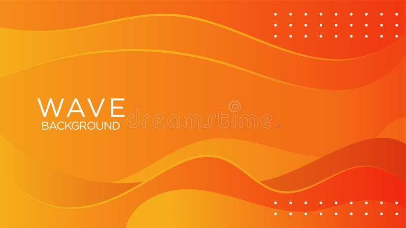 Wavy Wave Liquid Fluid Orange Gradient Abstract Background Stock Vector ...