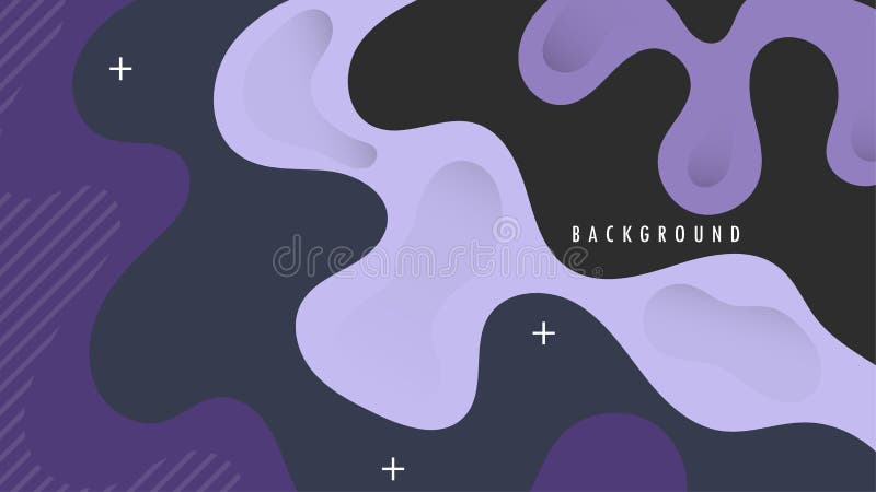 Wavy, Wave Shape with Purple, Violet Color. Background Template Design ...
