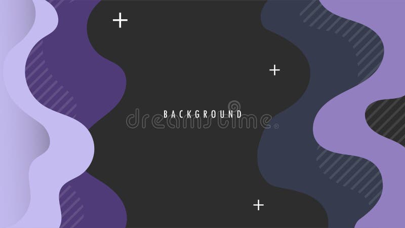 Wavy, Wave Shape with Purple, Violet Color. Background Template Design ...
