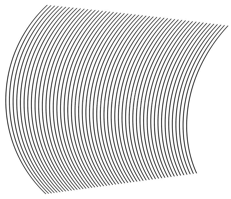 Wavy, Waving Curvy Parallel Lines. Undulate, Squiggle Stripes Stock ...