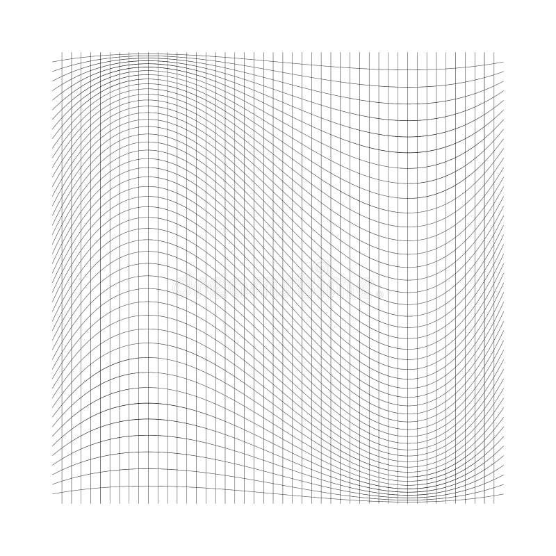 Wavy, Waving Thin Lines. Camber, Crook, Squeeze Stretch Distortion on ...