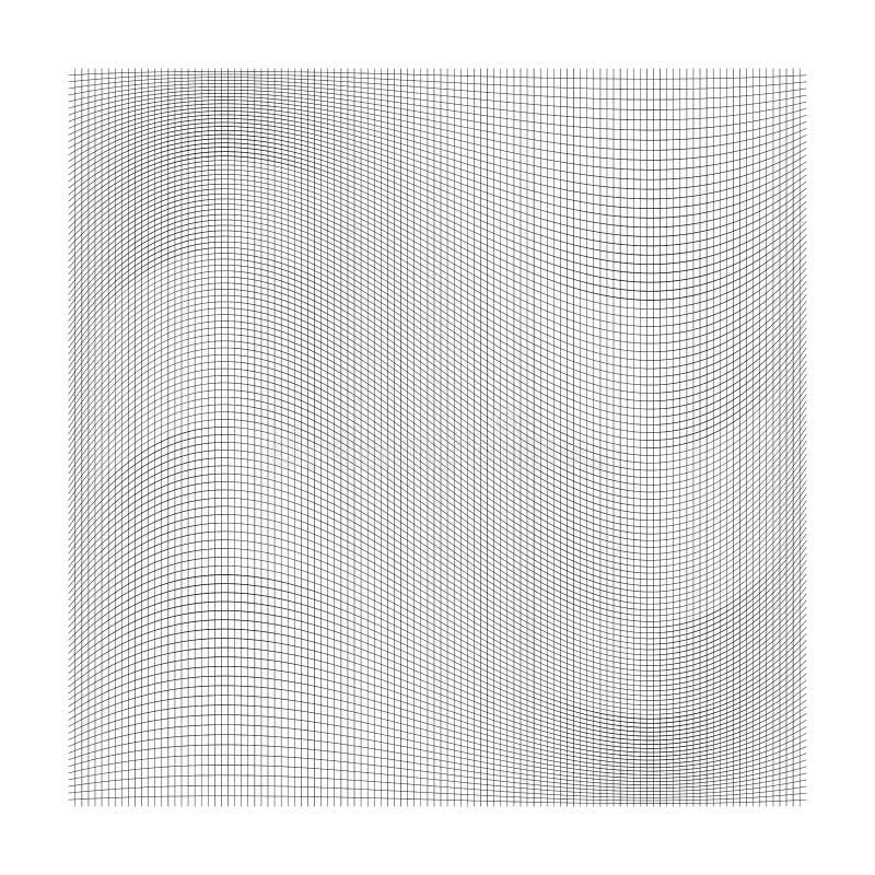 Wavy, Waving Thin Lines. Camber, Crook, Squeeze Stretch Distortion on ...