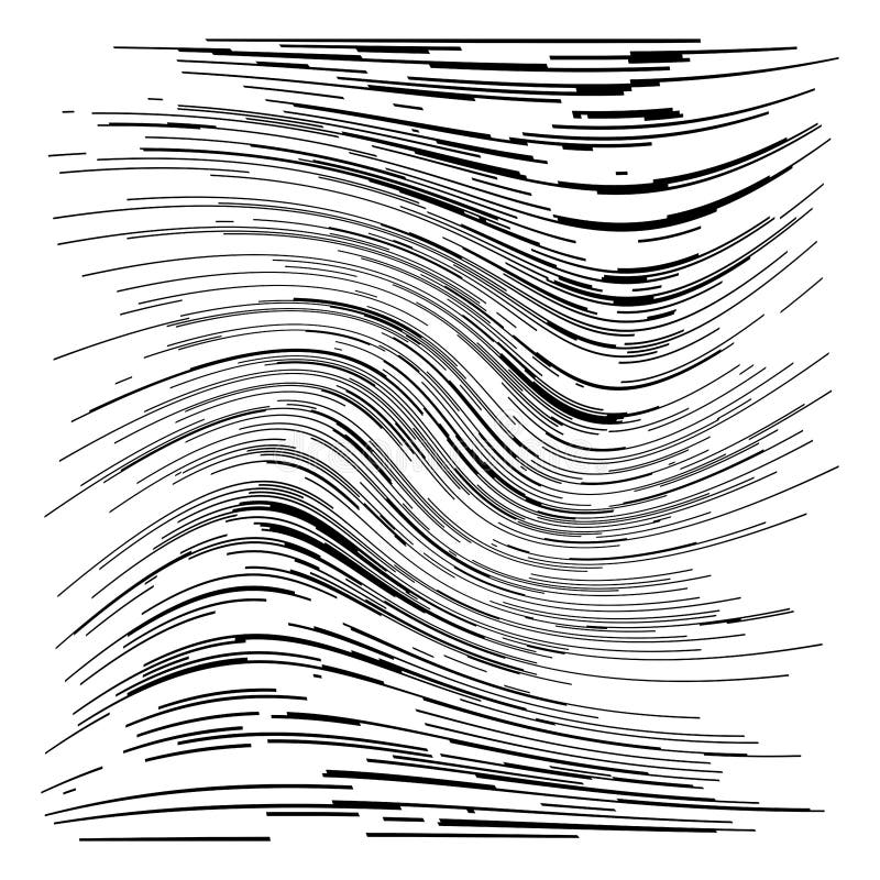 Wavy, Waving, Wave Lines, Stripes Pattern, Texture Stock Vector ...