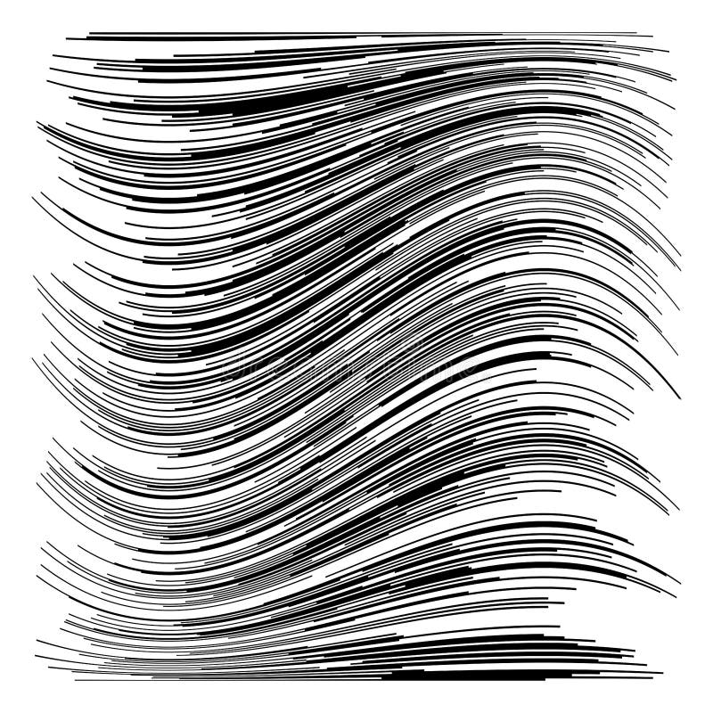 Wavy, Waving, Wave Lines, Stripes Pattern, Texture Stock Vector ...