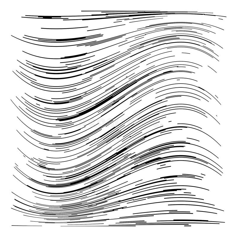 Wavy, Waving, Wave Lines, Stripes Pattern, Texture Stock Vector ...