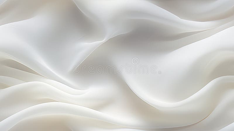 Wavy White Crepe Chiffon Elegantly Folded, Highlighting the Intricate ...