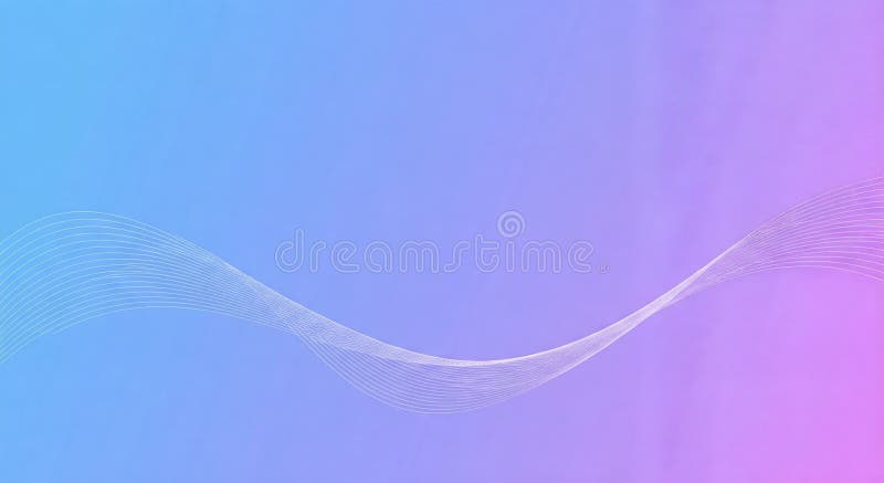 Wavy Line Overlay on Gradient Background - AI Generated Stock ...