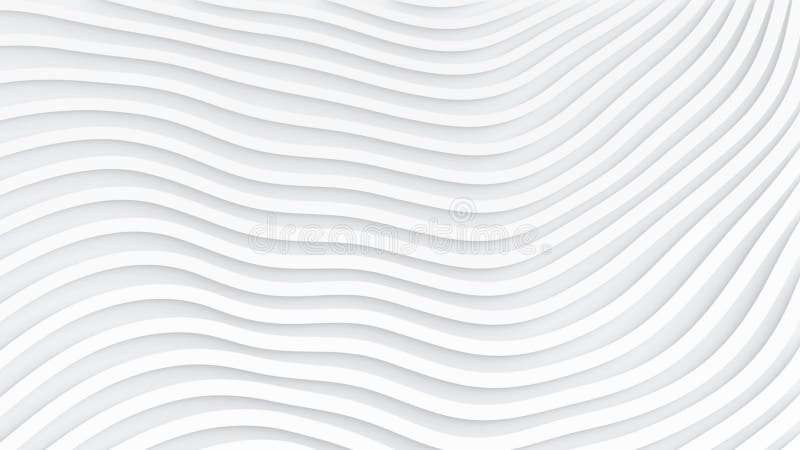 Wavy White Lines Pattern Seamless Animation on White Background. Loop ...