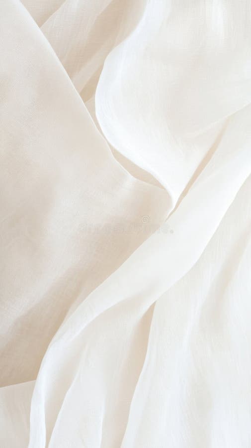 Wavy White Silk Cloth Texture Creates Elegant Soft Fabric Background ...