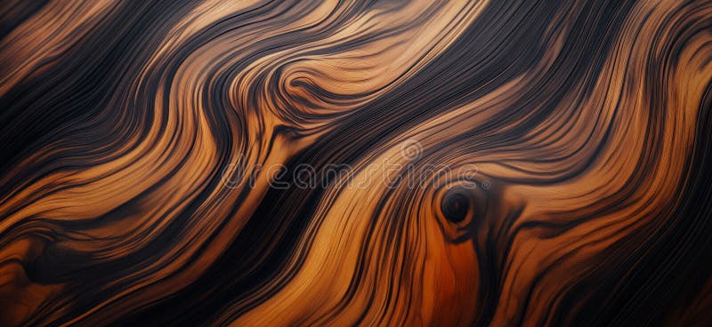 Wavy Wood Grain Forming an Abstract Pattern, Creating a Dark Wood ...