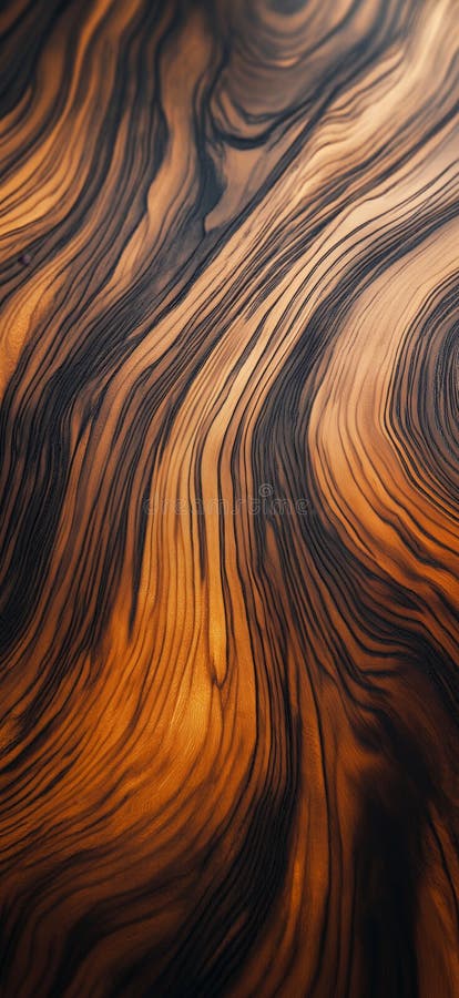 Wavy Wood Grain Forming an Abstract Pattern, Creating a Dark Wood ...
