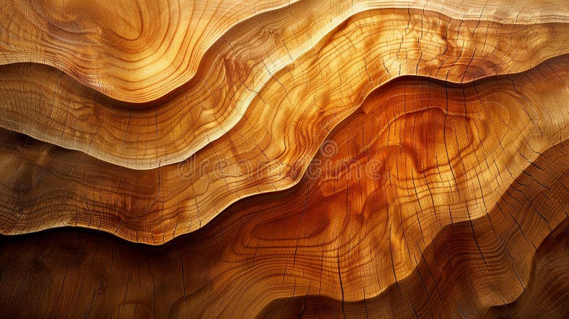 Wavy Wood Grain Texture Close Up Stock Illustration - Illustration of ...