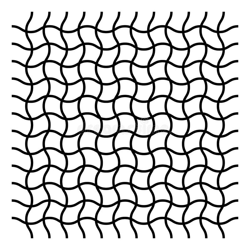 Wavy, Zig Zag, Criss Cross Grid Pattern Stock Vector - Illustration of ...