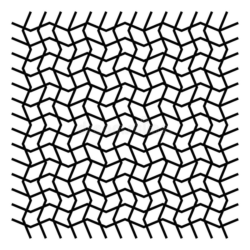 Wavy, Zig Zag, Criss Cross Grid Pattern Stock Vector - Illustration of ...