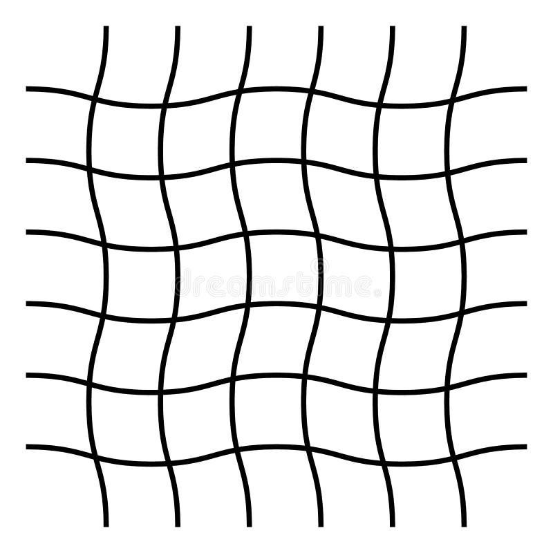 Wavy, Zig Zag, Criss Cross Grid Pattern Stock Vector - Illustration of ...